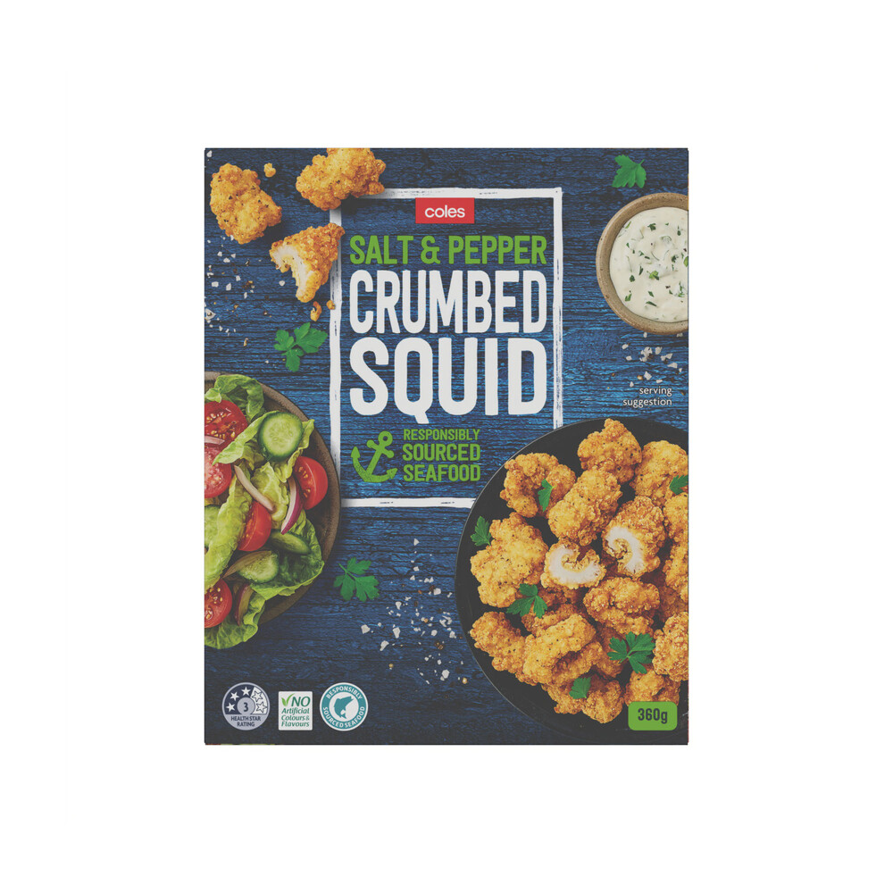 Buy Coles Salt & Pepper Squid 360g | Coles