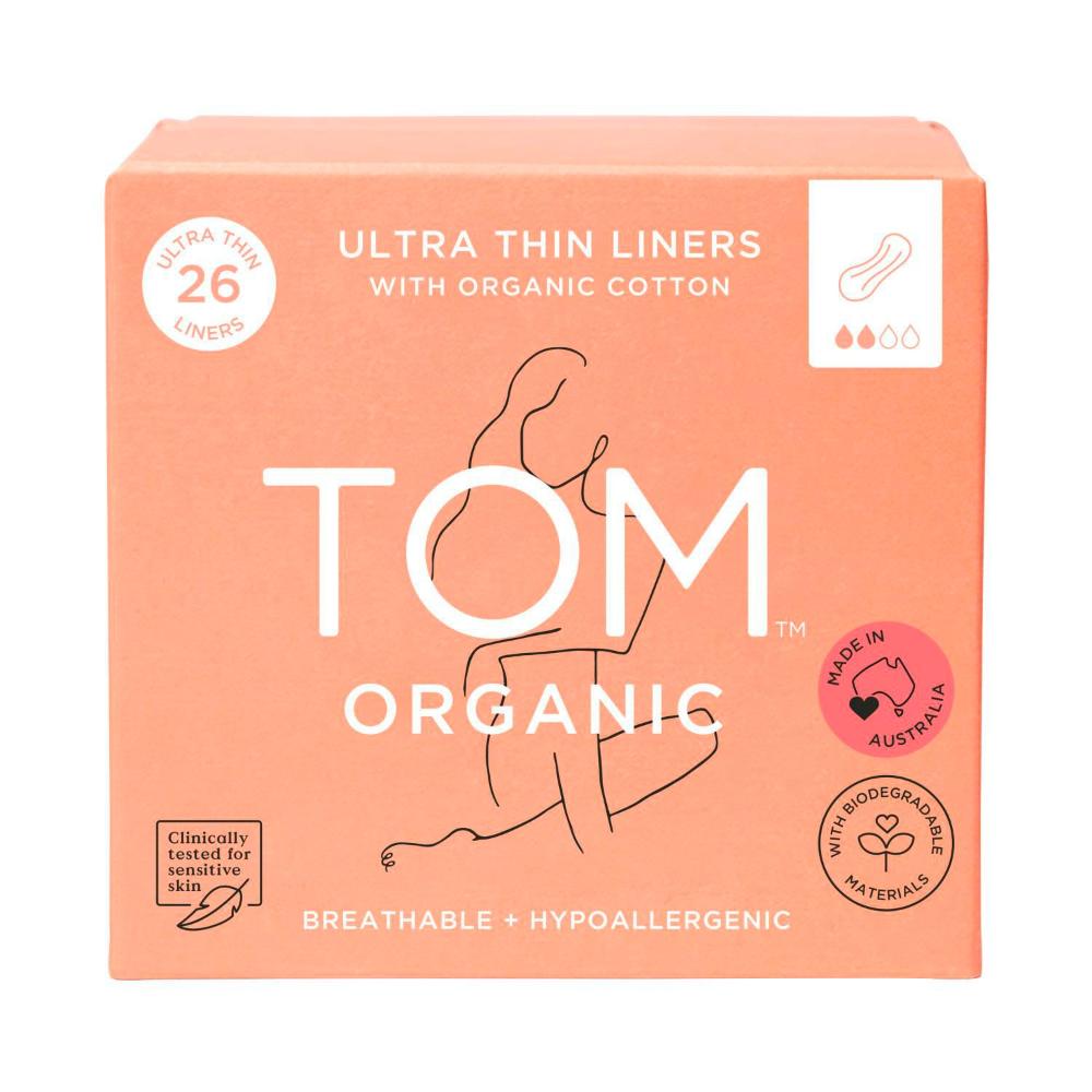 Buy TOM Organic Ultra Thin Liners 26 pack | Coles