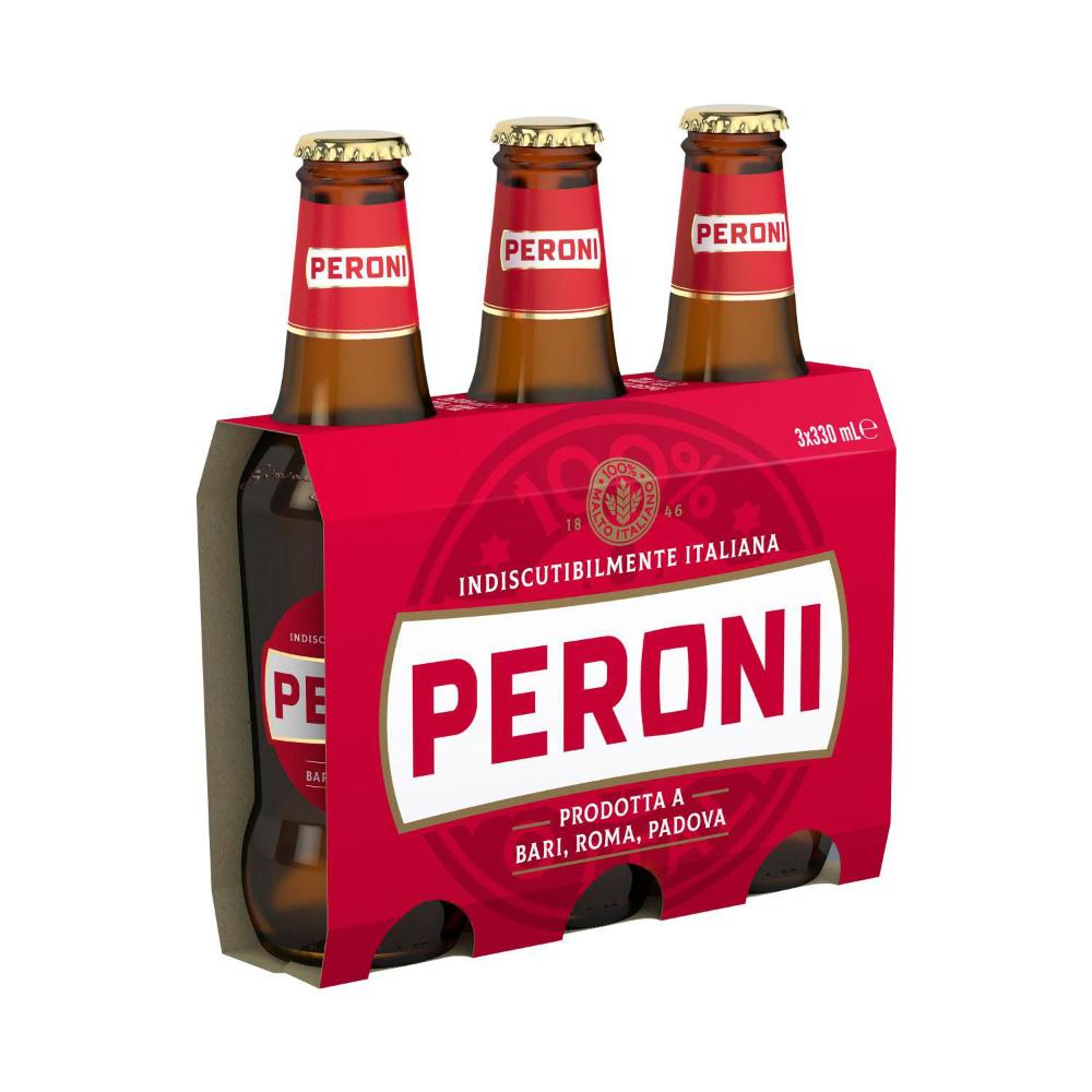 Buy Peroni Red Imported Bottle 330ml 3 Pack | Coles