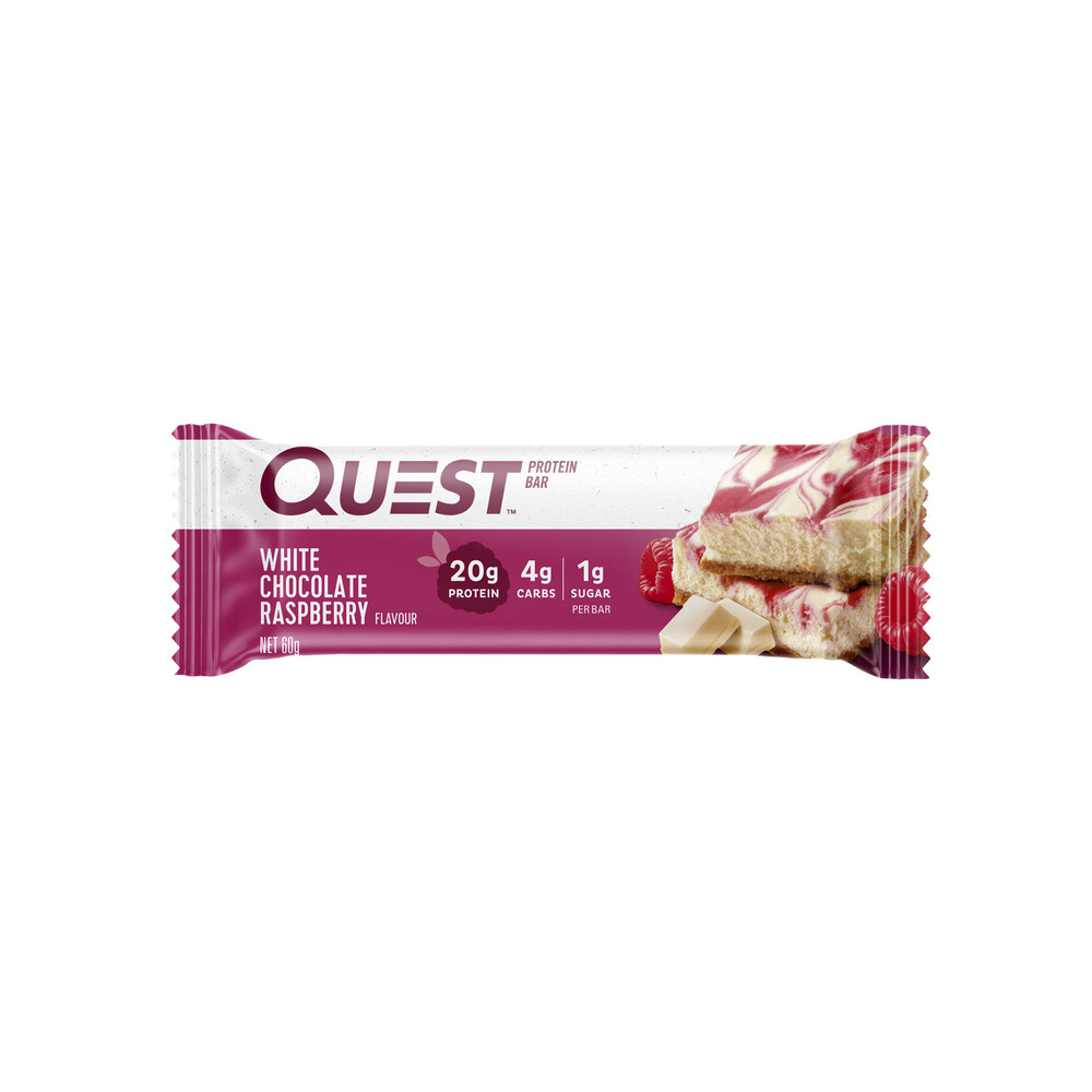 Buy Quest Protein Bar White Chocolate Raspberry 60g | Coles