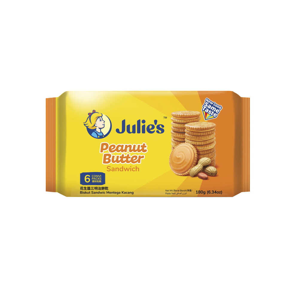 Buy Julies Peanut Butter Sandwich 180g | Coles
