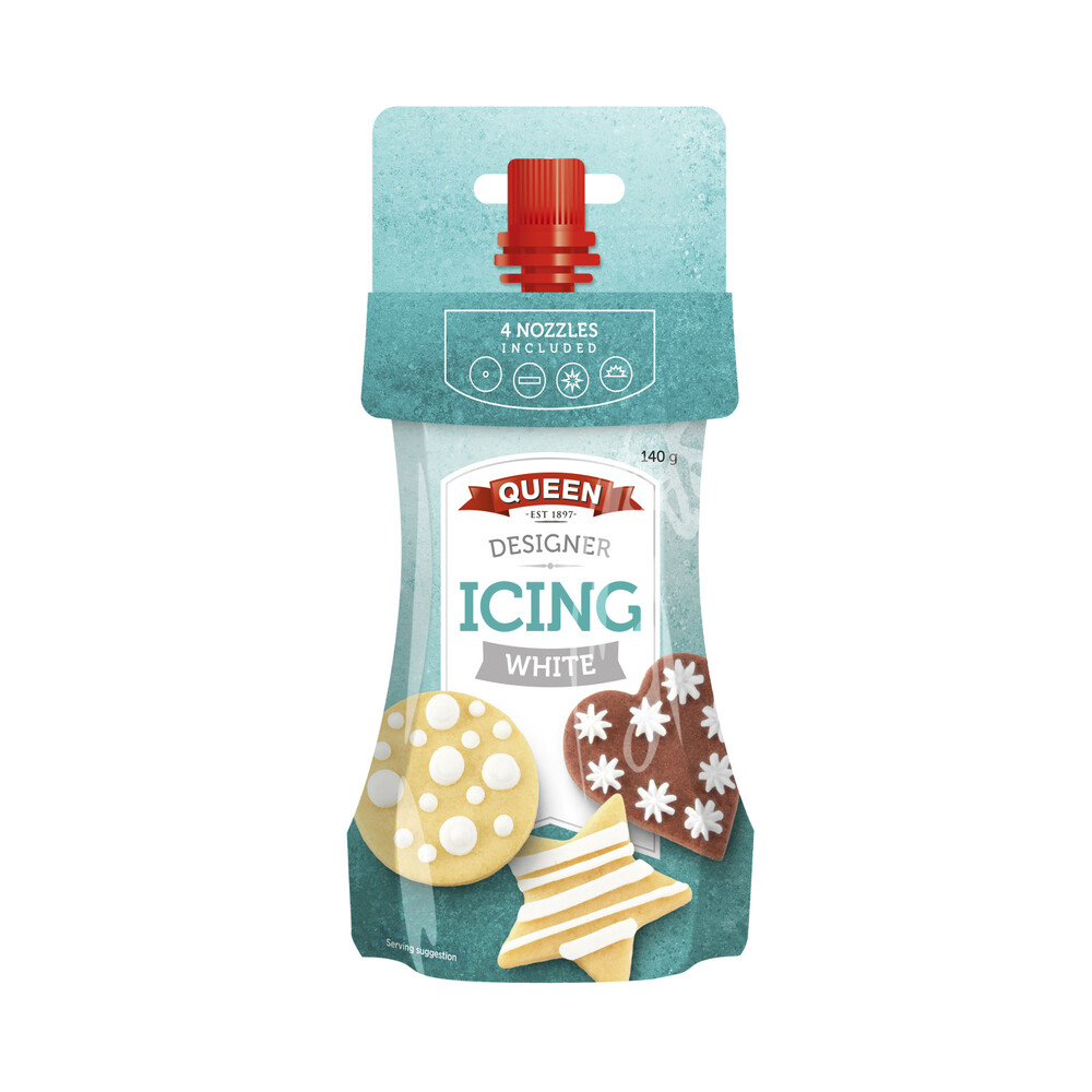 Buy Queen Designer Icing White 140g | Coles