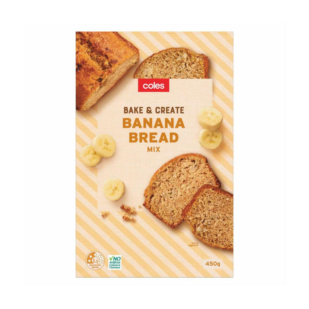 Buy Coles Bake & Create Banana Bread Mix 450g | Coles