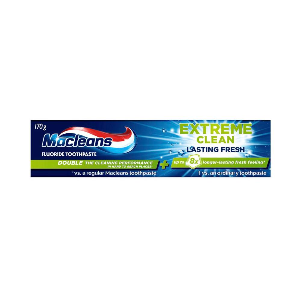 Buy Macleans Extreme Clean Lasting Fresh Toothpaste 170g | Coles