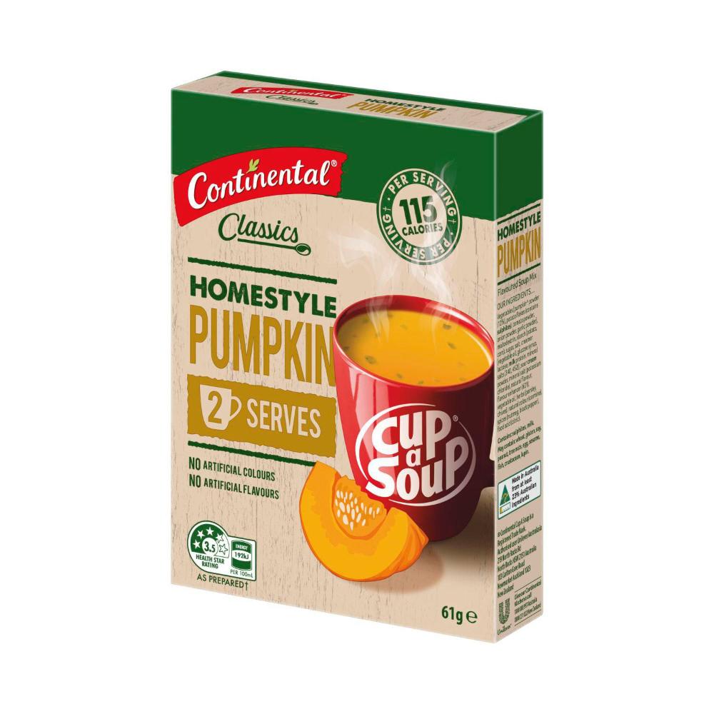 Buy Continental Cup A Soup Homestyle Pumpkin Soup Serves 2 61g | Coles