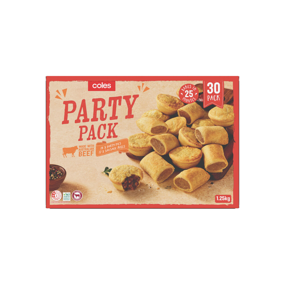 Buy Coles Party 30 Pack 1.25kg | Coles