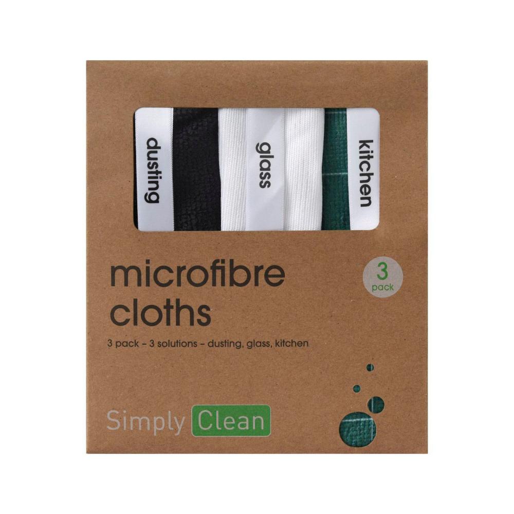 Buy Simply Clean Labelled Microfibre Cloths 3 pack | Coles