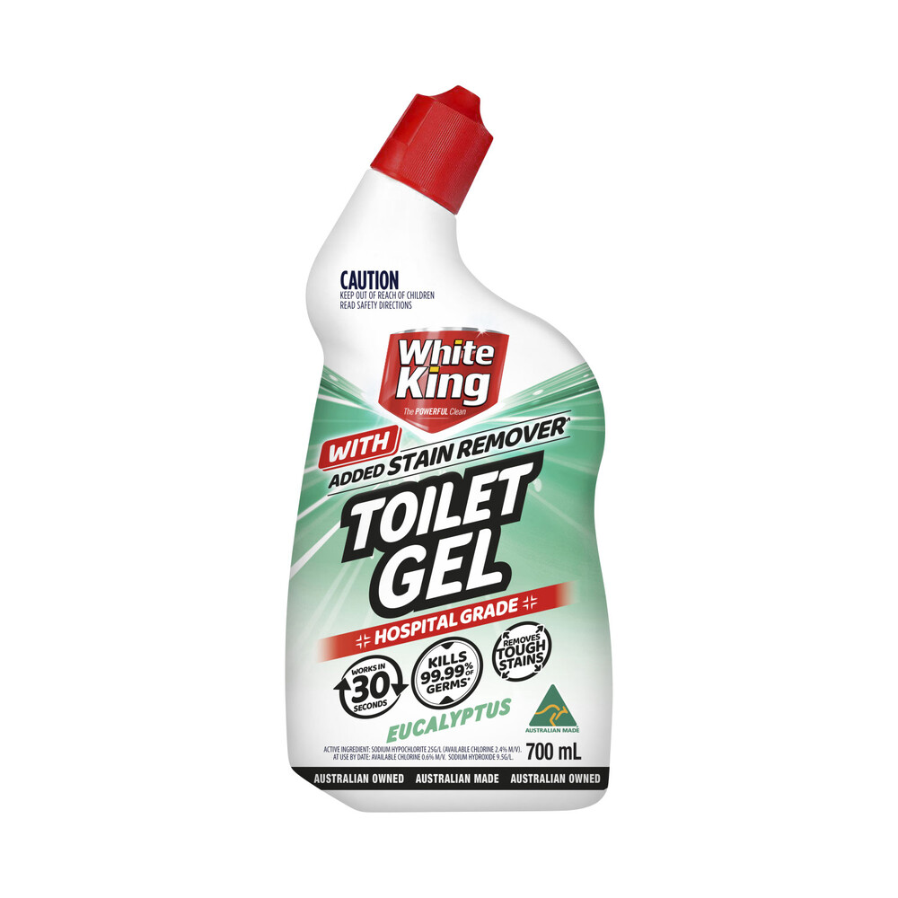 Buy White King Powerclean Toilet Bleach Gel Eucalyptus 700mL | Coles