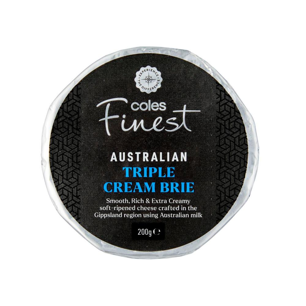 Buy Coles Finest Triple Cream Brie 200g | Coles