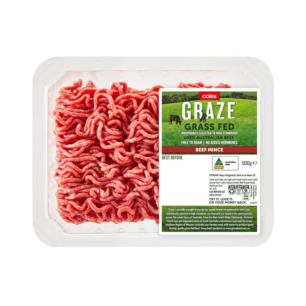buy-coles-graze-grass-fed-no-added-hormone-beef-mince-500g-coles