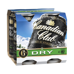Buy Canadian Club Premium and Dry Can 375mL 24 Pack | Coles