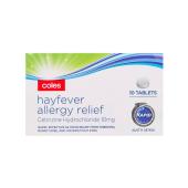 Buy Coles Cetirizine Rapid 10mg Tablets 10 pack | Coles