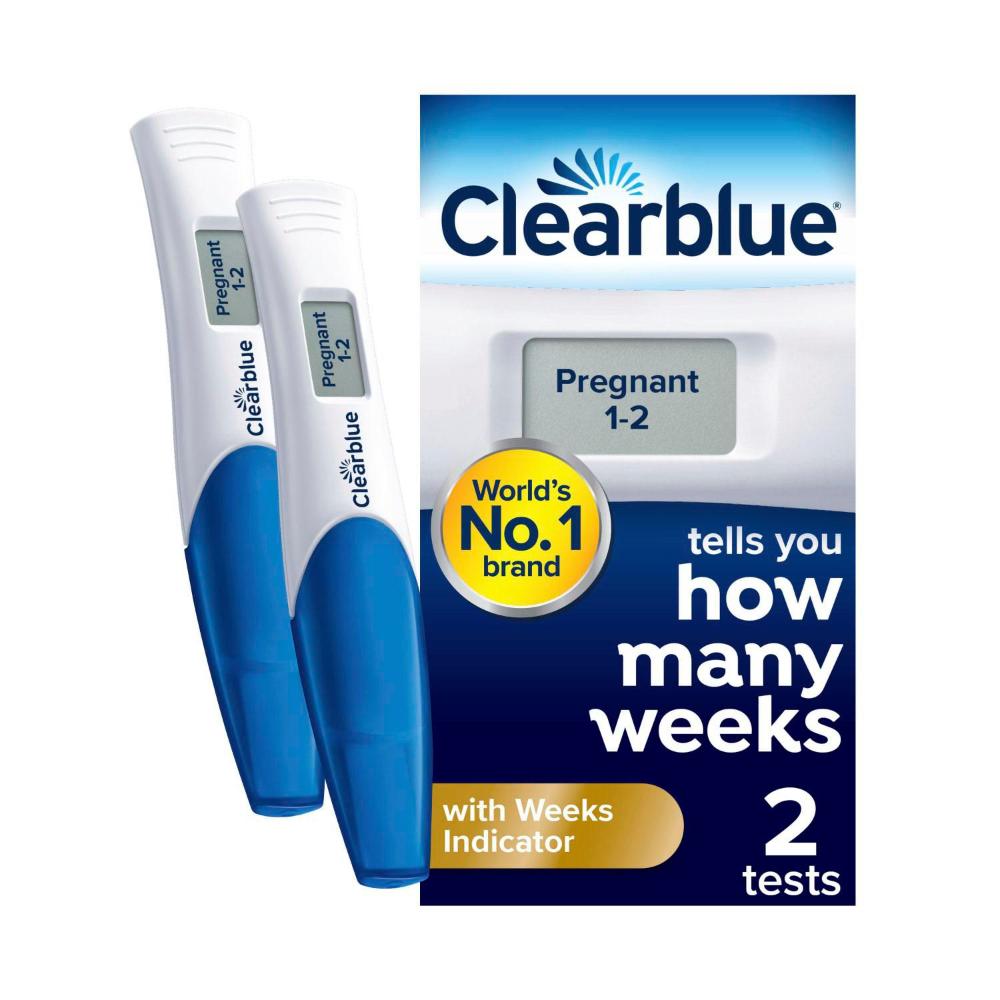 Buy Clearblue Digital With Weeks Indicator Pregnancy Test 2 Pack | Coles
