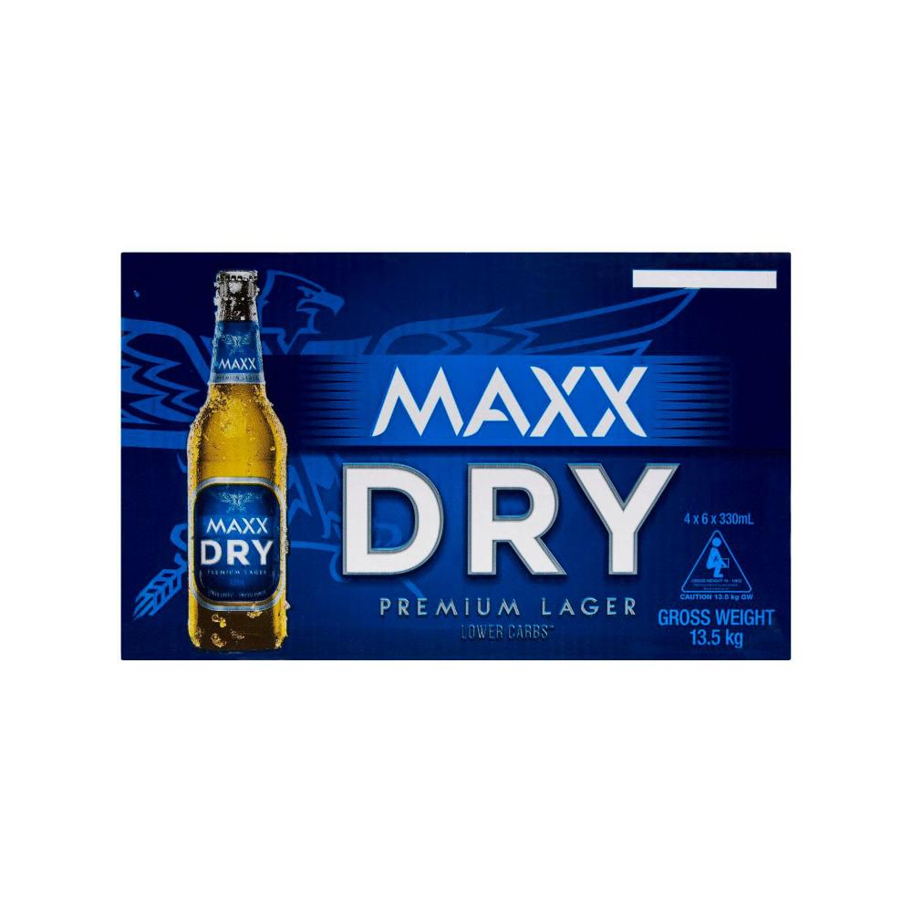 Buy Maxx Dry Bottle 330mL 24 Pack | Coles