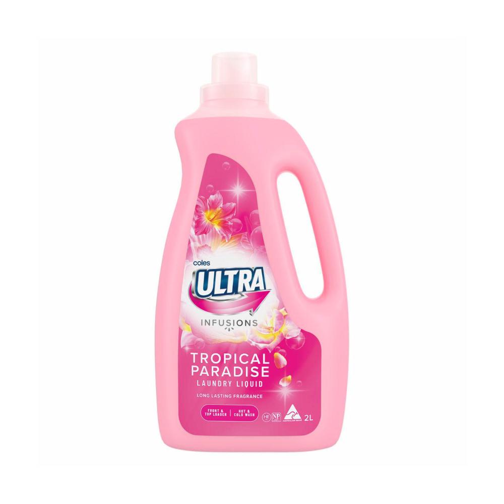 Buy Coles Ultra Infusions Tropical Paradise Laundry Liquid Top & Front ...
