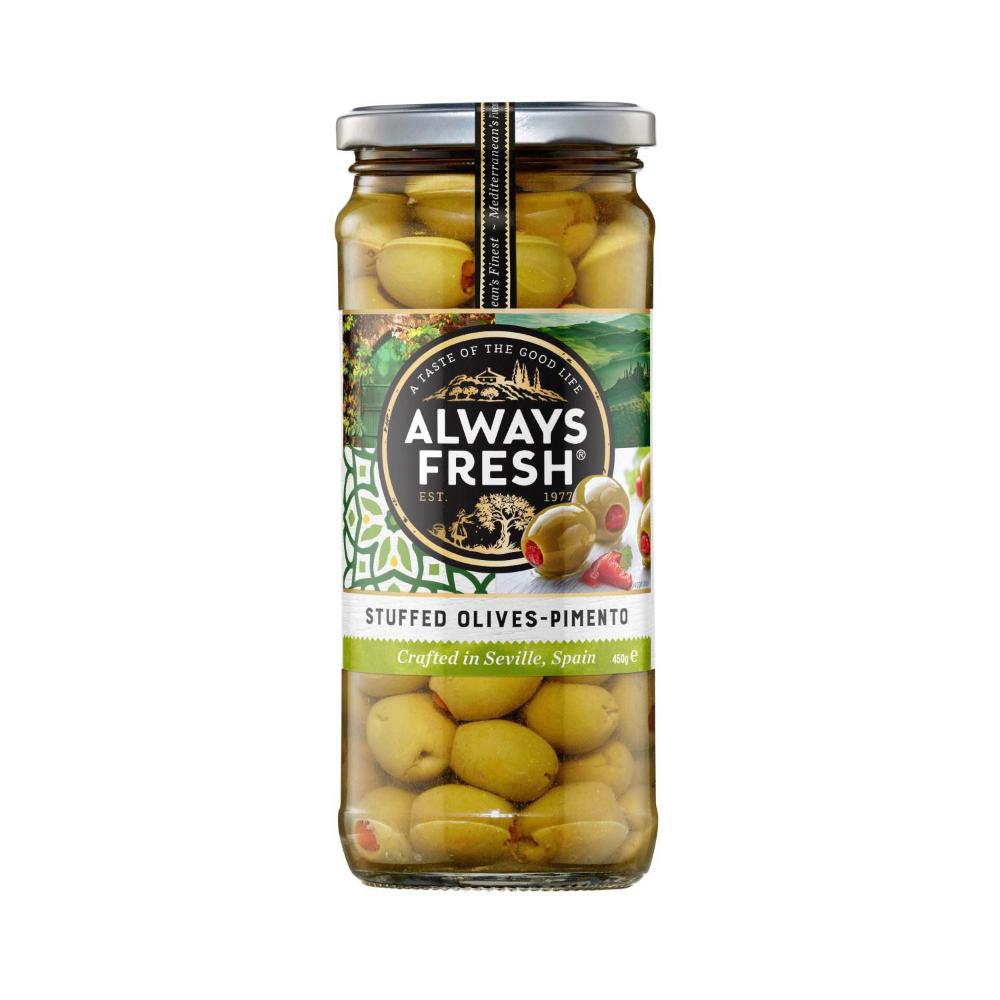 Buy Always Fresh Stuffed Pimento Olives 450g | Coles