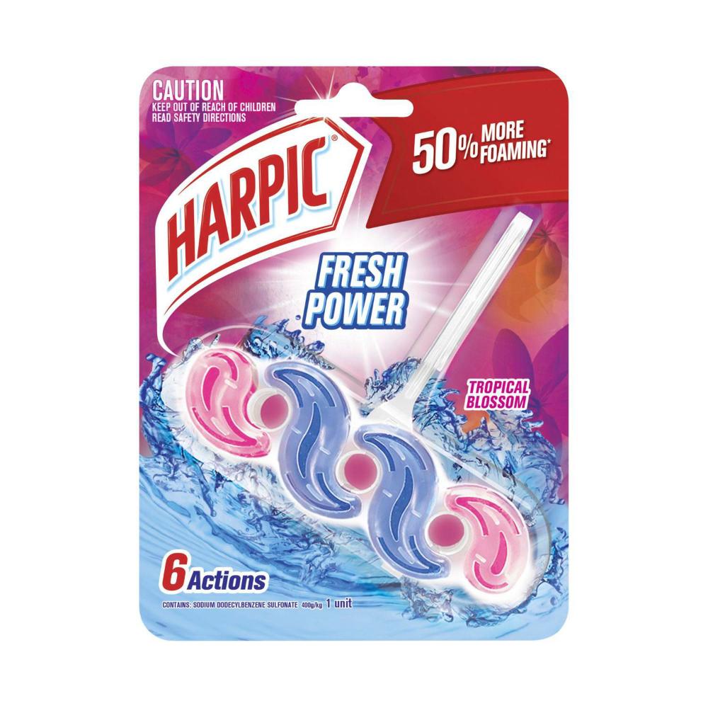 Buy Harpic Fresh Power Rimblock Tropical Blossom Toilet Cleaner 39g | Coles