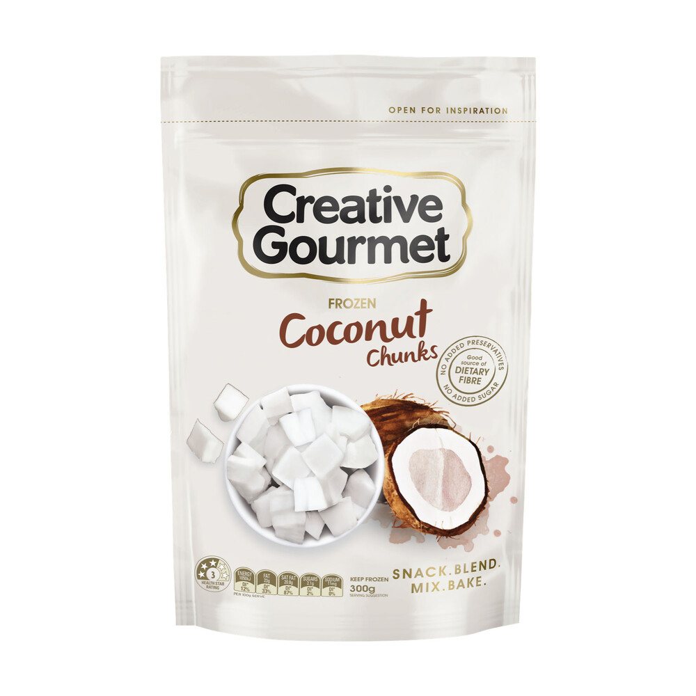 Buy Creative Gourmet Frozen Coconut Chunks 300g | Coles