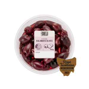 Calories in Coles Deli Express Giant Pitted Kalamata Olives calcount