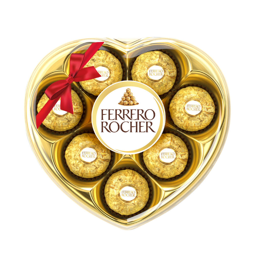 Buy Ferrero Rocher Heart Chocolate Gift Box 8 Pieces 100g | Coles