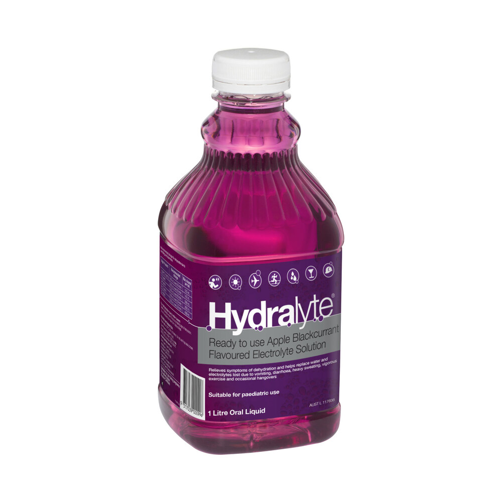 Buy Hydralyte Apple And Blackcurrant Rtd Liquid 1L | Coles