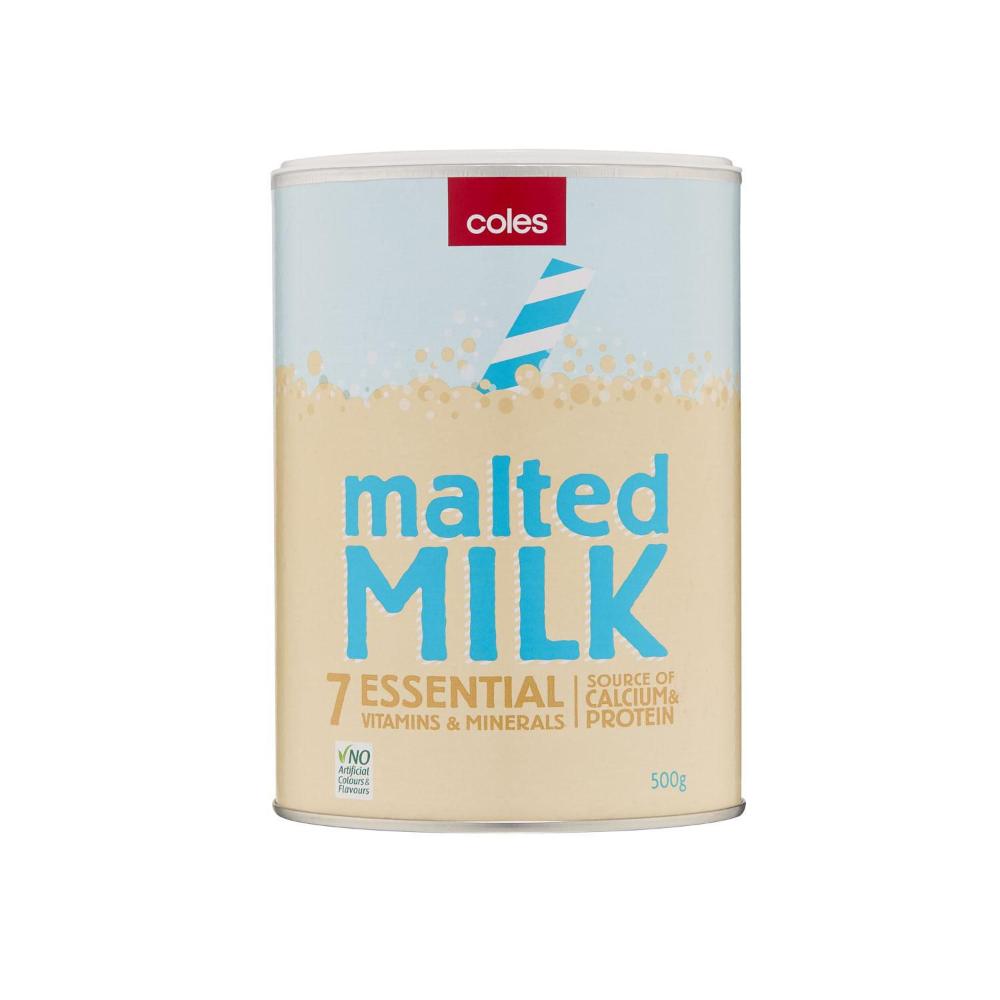 Buy Coles Malted Milk Drink 500g | Coles