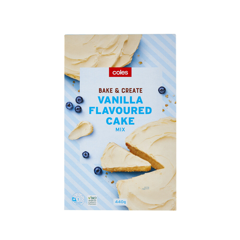 Buy Coles Bake & Create Vanilla Flavoured Cake Mix 440g | Coles