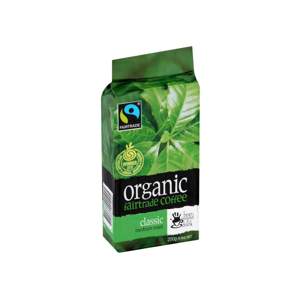 Buy Bean Ground & Drunk Organic Classic Medium Roast Fairtrade Coffee ...