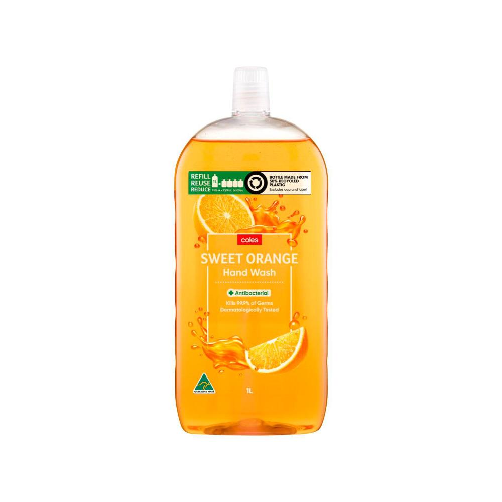 Buy Coles Antibacterial Hand Wash Sweet Orange 1L | Coles