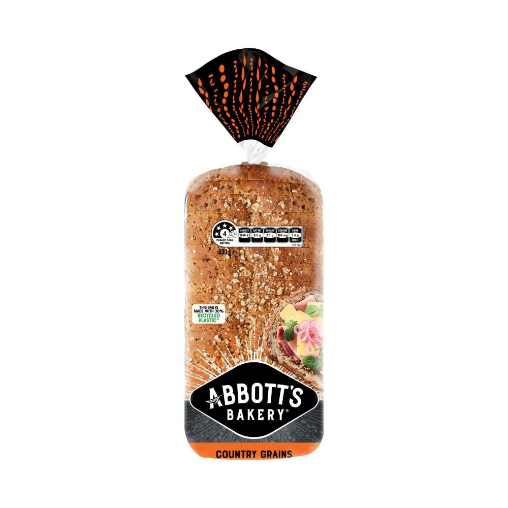 Buy Abbott's Bakery Country Grains Bread 800g | Coles