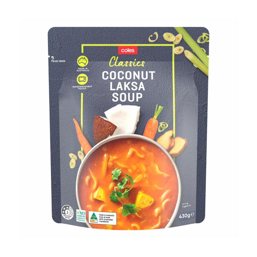 Buy Coles Laksa Soup with Konjac Noodles 430g | Coles