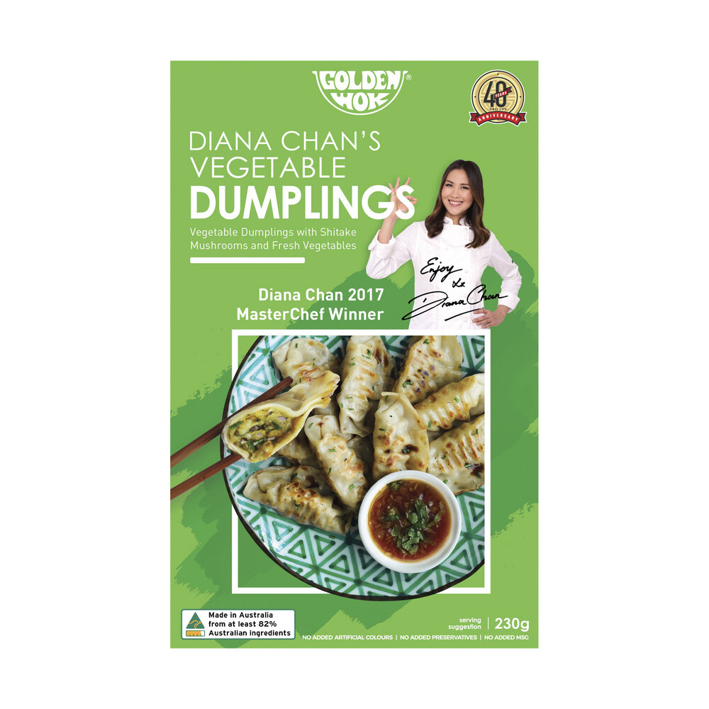 Buy Golden Wok Diana Chan's Vegetable Dumplings 230g | Coles