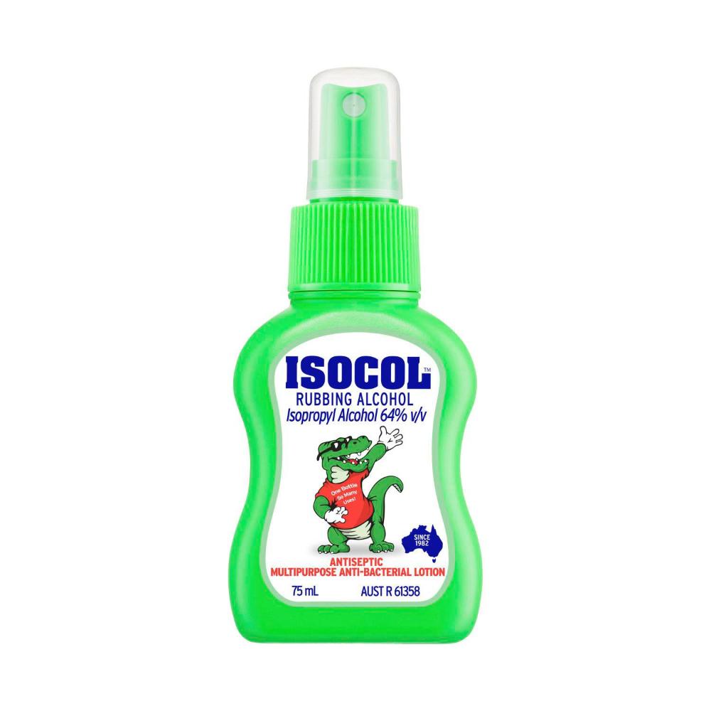 Buy Isocol Multipurpose Rubbing Alcohol Antiseptic Spray 75mL | Coles