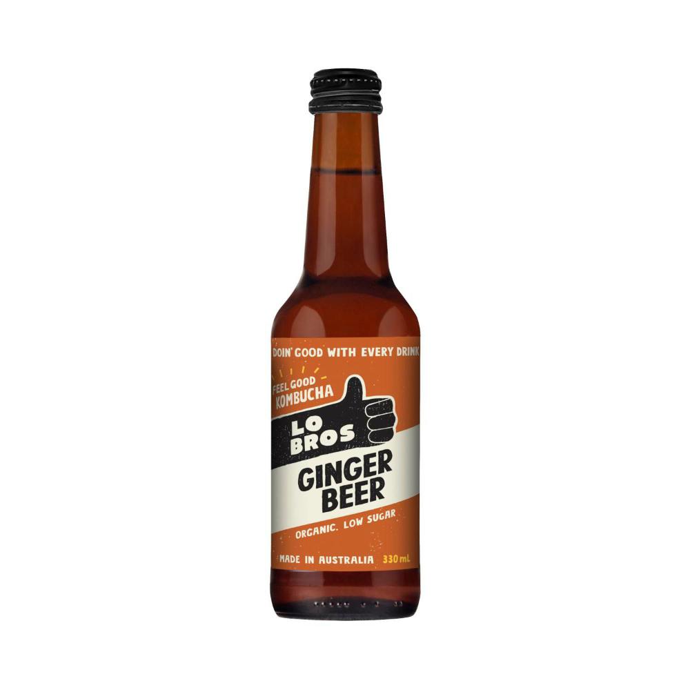 Buy Lo Bros Brewed Ginger Beer 330mL | Coles