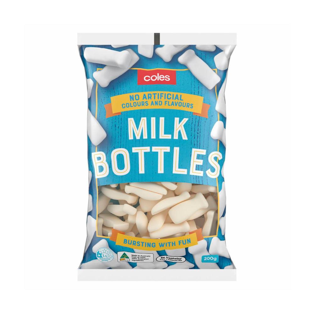 Buy Coles Milk Bottles 200g | Coles