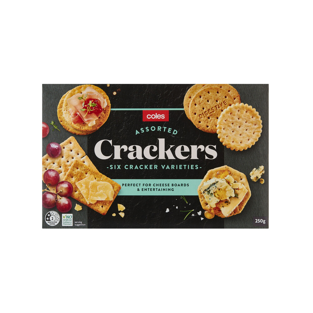 Buy Coles Assorted Crackers Selection 250g | Coles