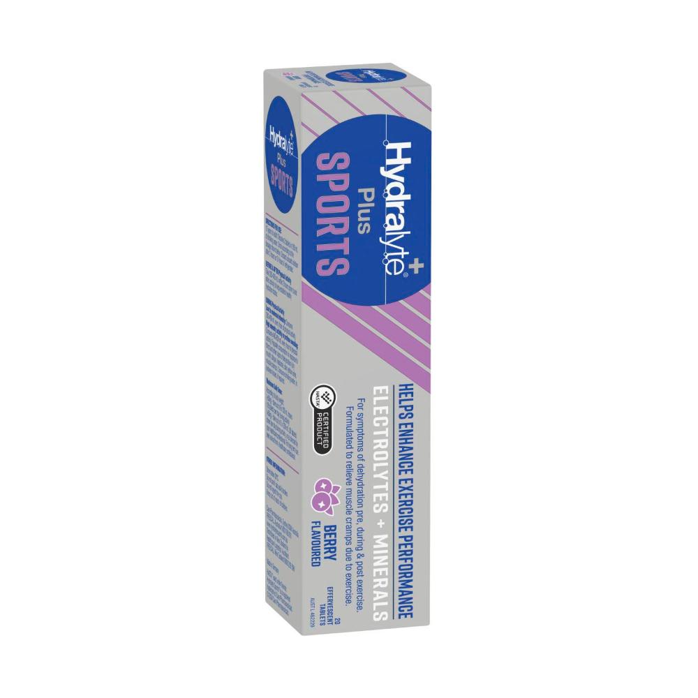 Buy Hydralyte Sports Effervescent Tablets Berry 20 pack | Coles