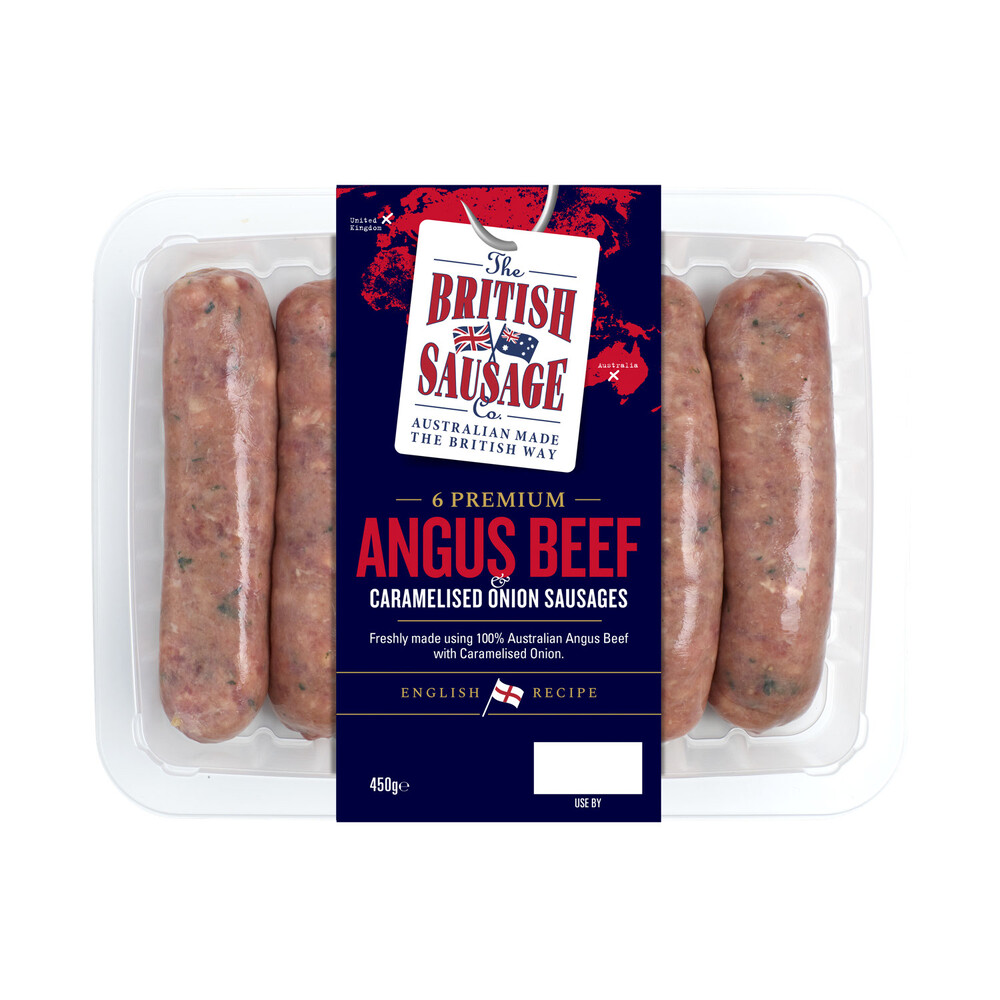 Buy The British Sausage Co. Premium Angus Beef & Caramelised Onion ...