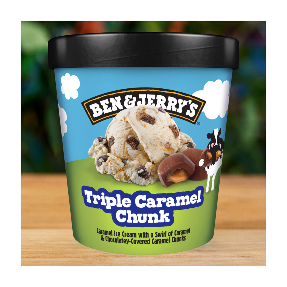 Buy Ben Jerry s Triple Caramel Chunk Ice Cream 458mL Coles