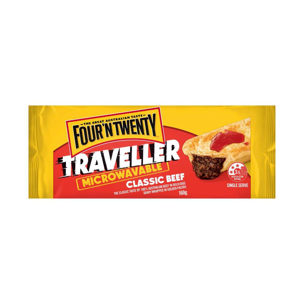 Buy Four'N Twenty Traveller Microwavable Classic Beef Pie 160g | Coles
