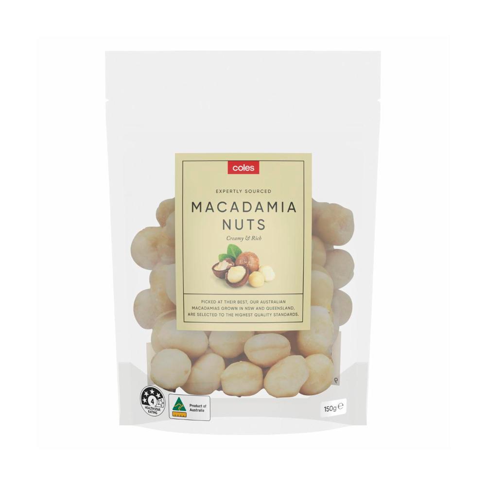 Buy Coles Premium Macadamia Nuts 150g | Coles
