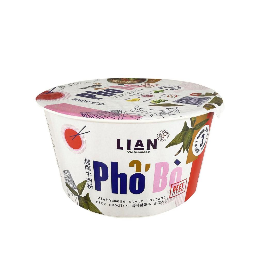 Buy Lian Pho Bo Rice Noodles Bowl Beef Flavour 70g | Coles