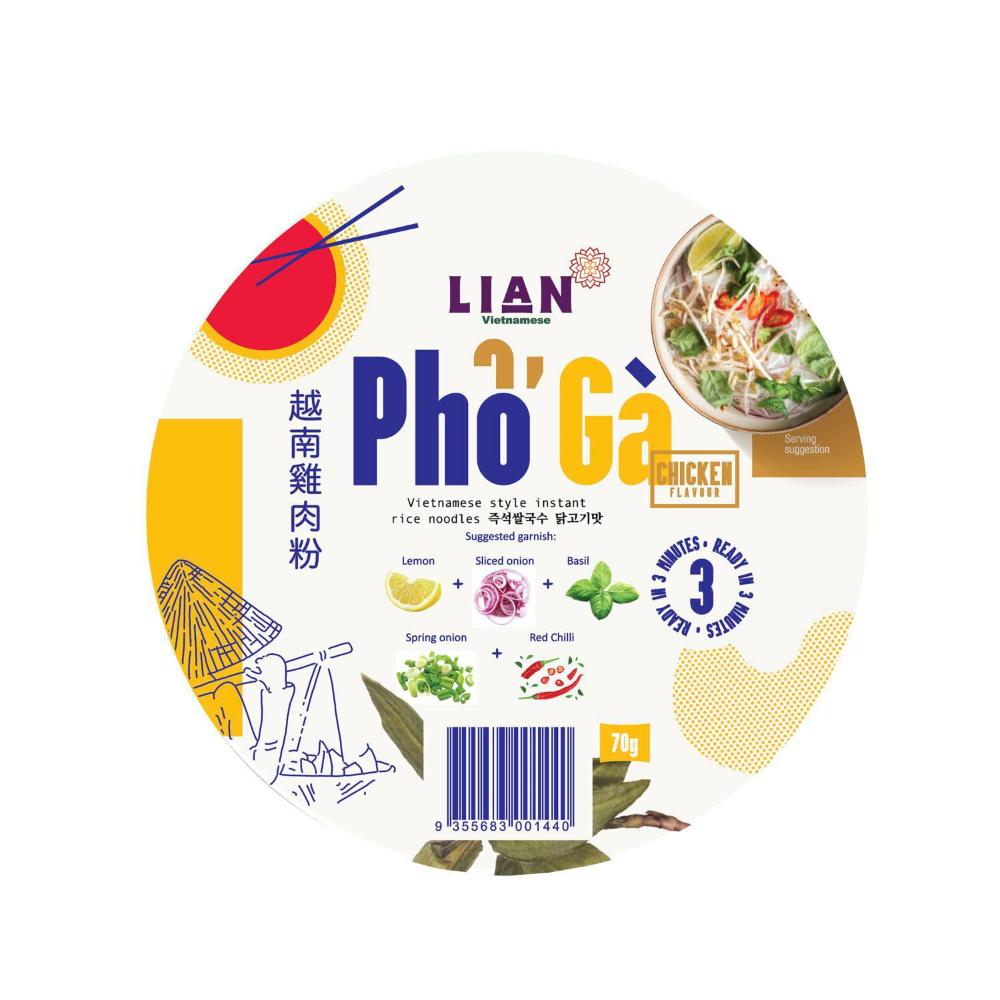 Buy Lian Pho Ga Rice Noodles Bowl Chicken Flavour 70g | Coles