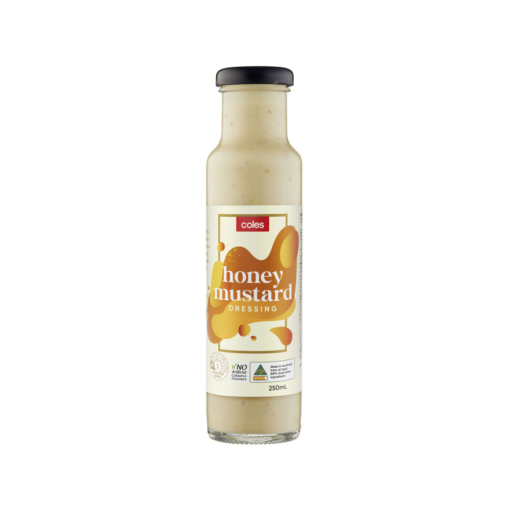 Buy Coles Honey & Mustard Salad Dressing 250mL | Coles