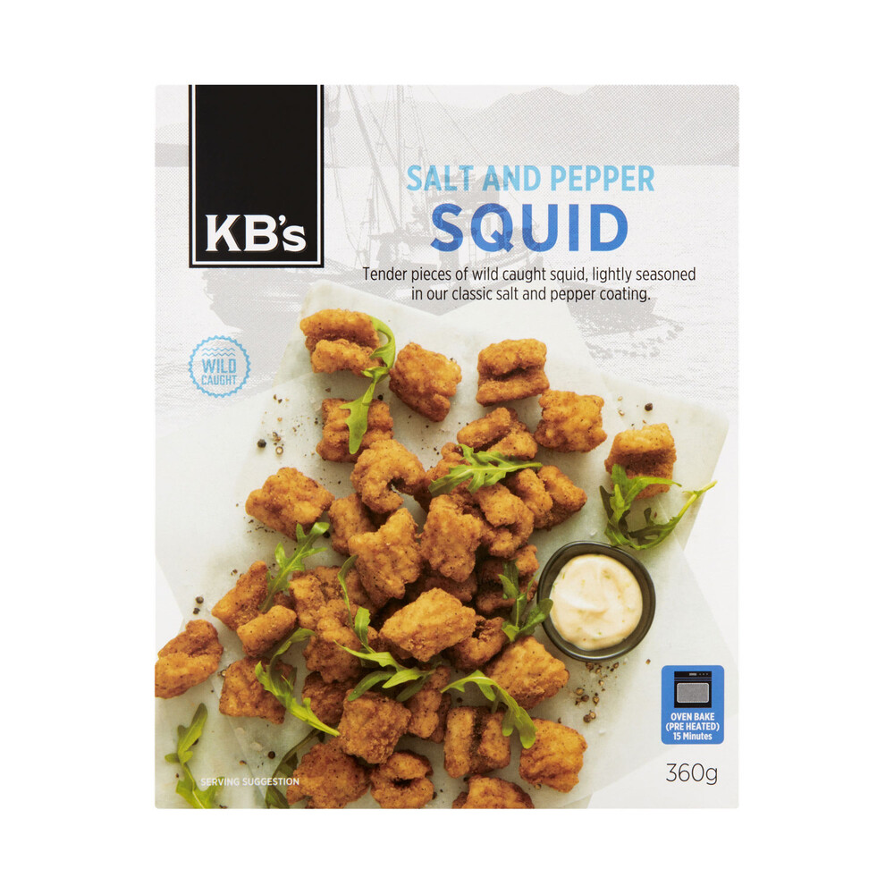 Buy KB Salt & Pepper Squid 360g | Coles