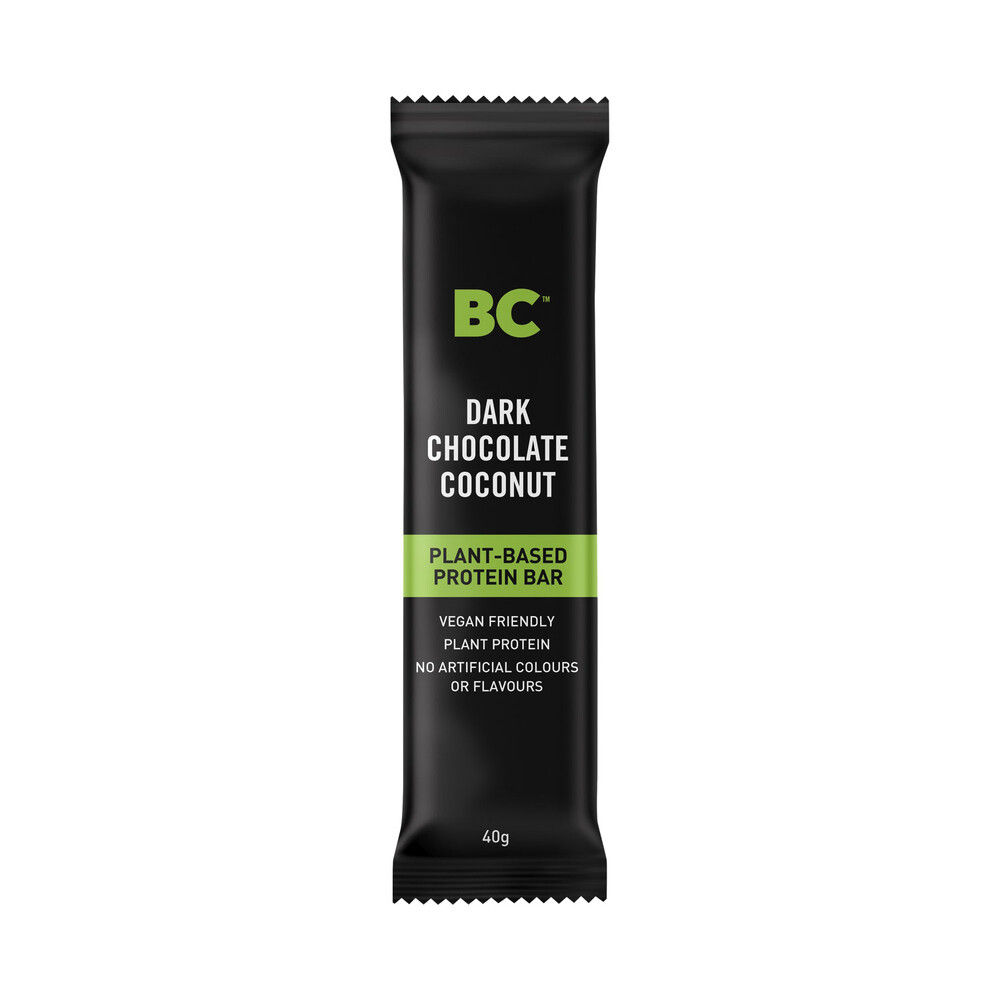 Buy BC Snacks Dark Chocolate Coconut Plant-based Protein Bar 40g | Coles