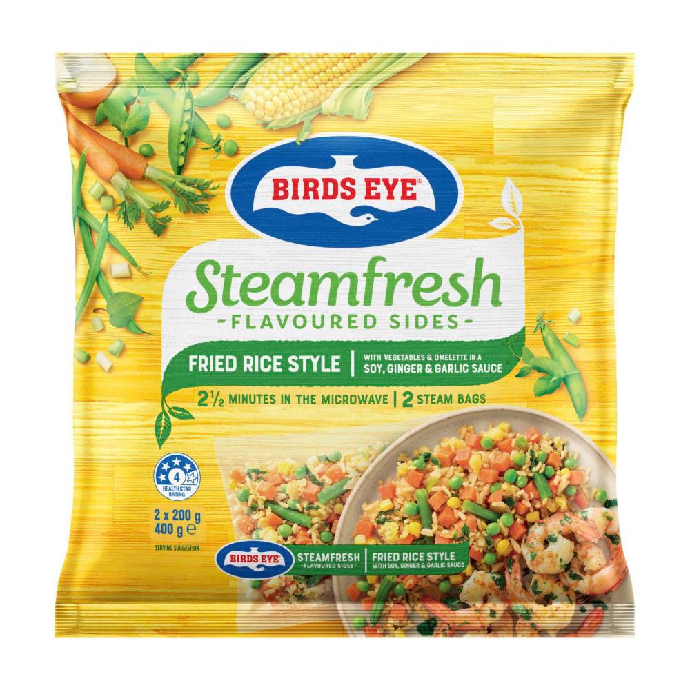 Buy Birds Eye Frozen Steamfresh Fried Rice Vegetables 2Pack 400g | Coles