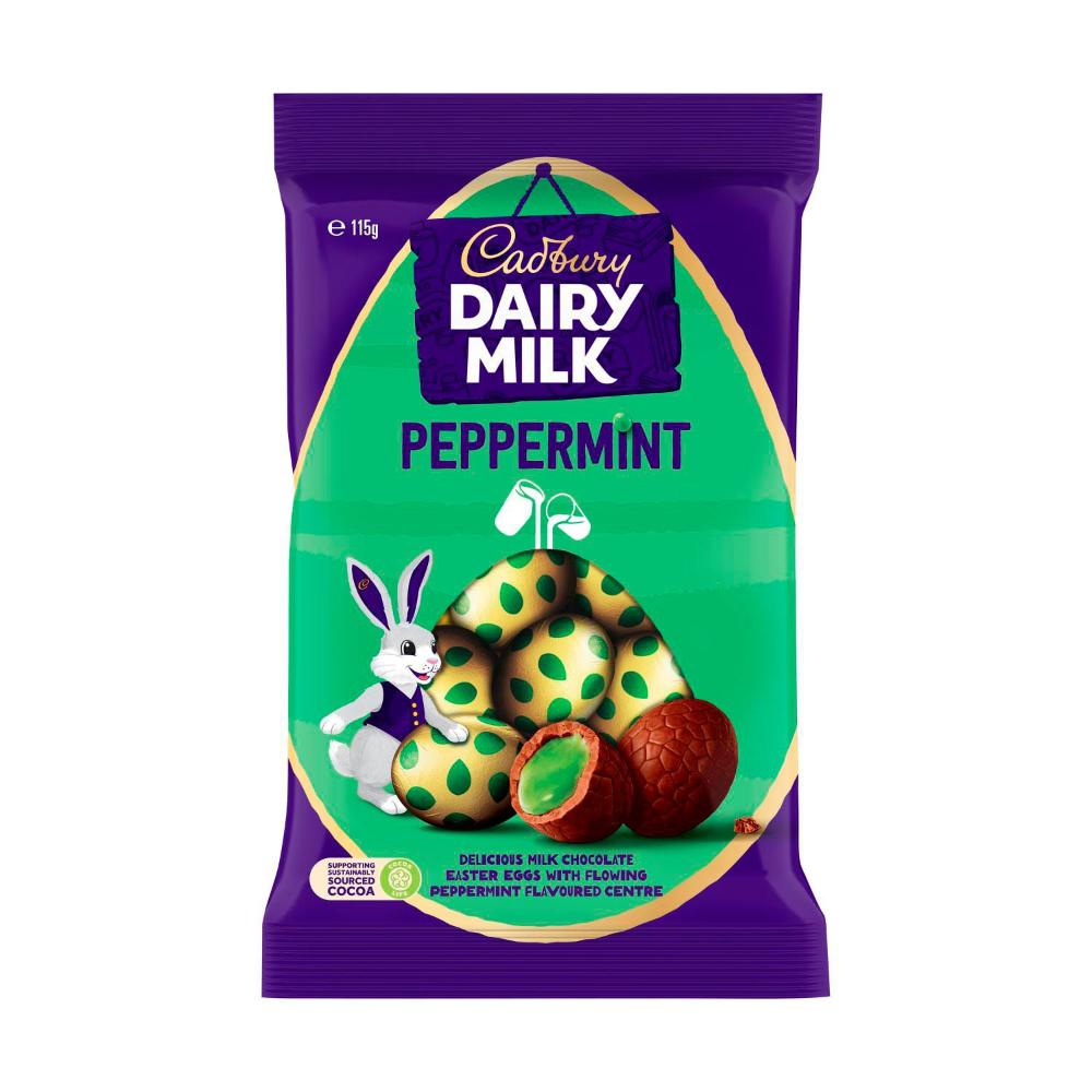 Buy Cadbury Mint Easter Chocolate Eggs Bag 115g | Coles