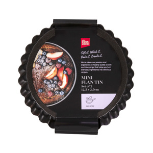 Buy Cook & Dine Mini Flan Tins 12.5cm 2 pack | Coles