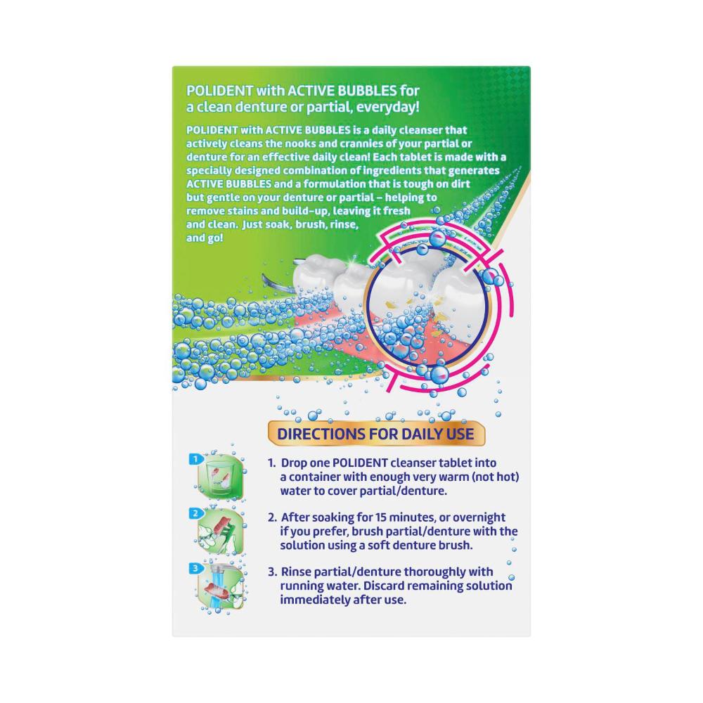 Buy Polident Whitening Denture Cleaner For Dentures And Partials 66 ...